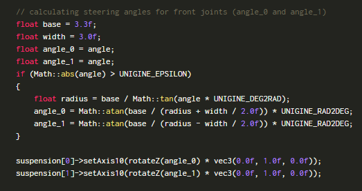 setAngle in Suspension Joints - C++ Programming - UNIGINE Developers ...