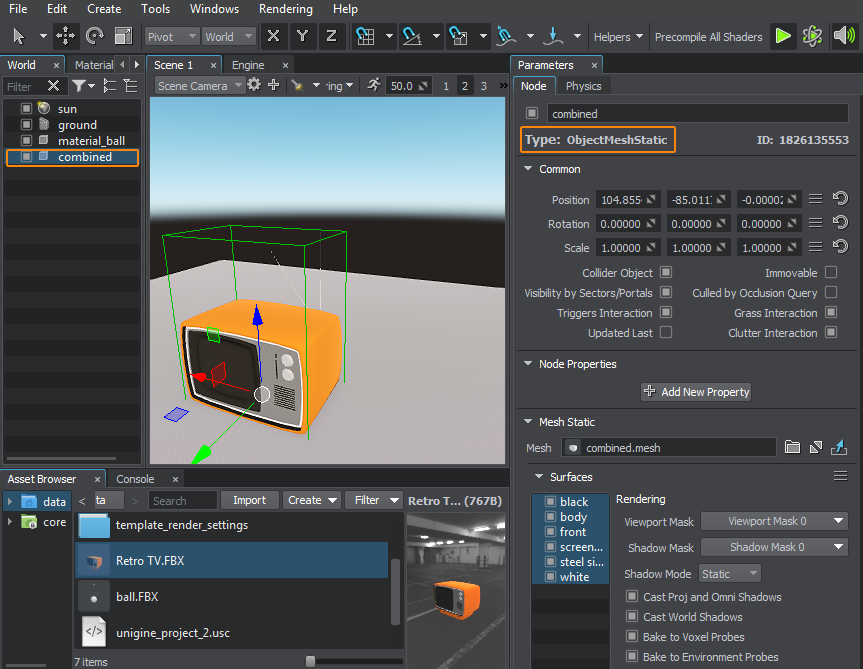 Collision effects for.node(fbx) files - C++ Programming - UNIGINE Developers Community