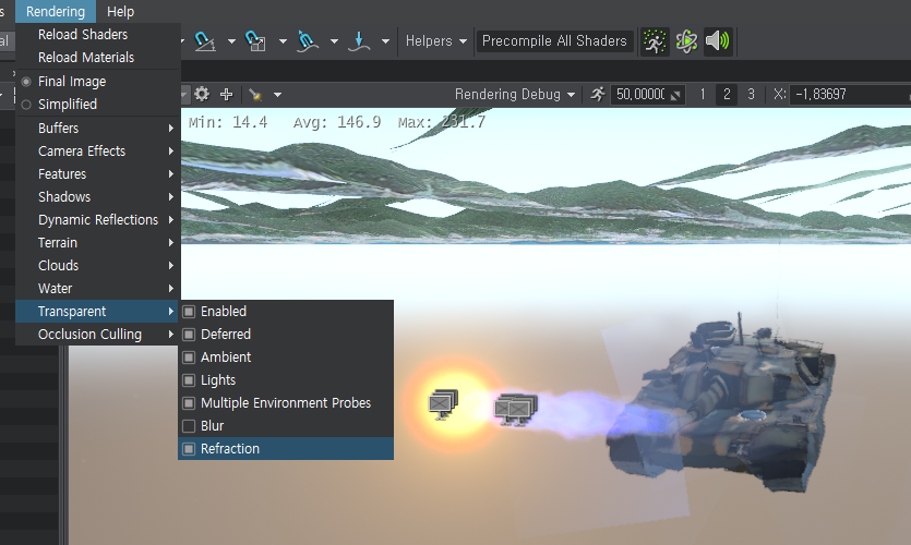jet engine in vfx sample - Rendering - UNIGINE Developers Community