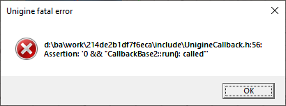 Editor Crash Found - Bug Reports - UNIGINE Developers Community