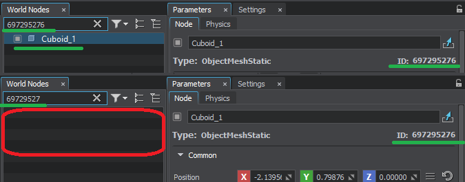 World Nodes: Search/filter by ID - Feedback for UNIGINE team - UNIGINE Developers Community