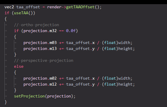 Inject Shader Between Finished Velocity Buffer And Taa Shader C Programming Unigine