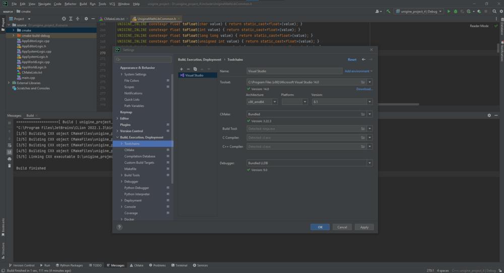 Can T Build Compile Cmake Based Project Error In Uniginethread H