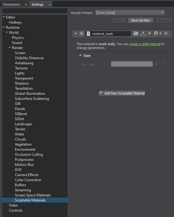 Custom Material Mask Bit Rendering Unigine Developers Community