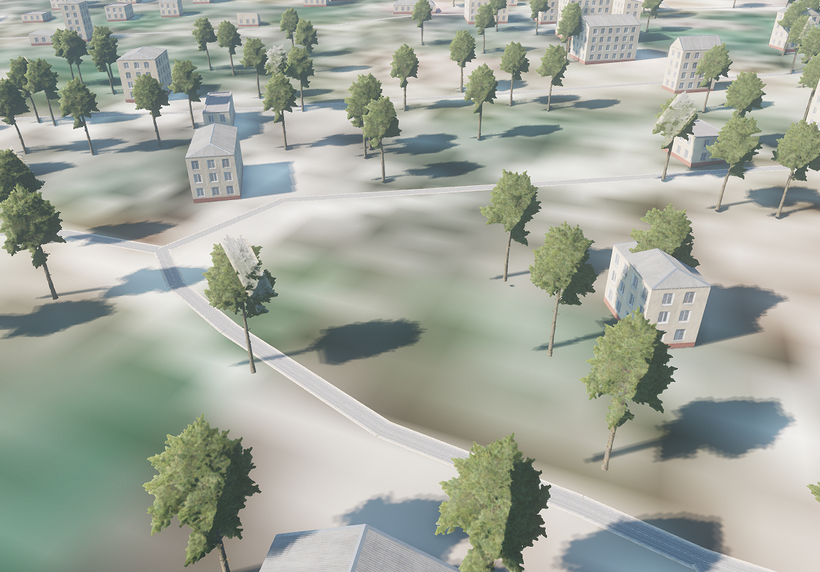 проекция дороги на деревья - World Design - UNIGINE Developers Community