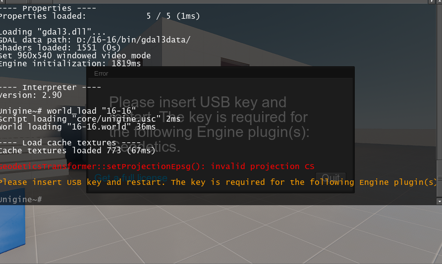 Geodetics Plugin General Unigine Developers Community